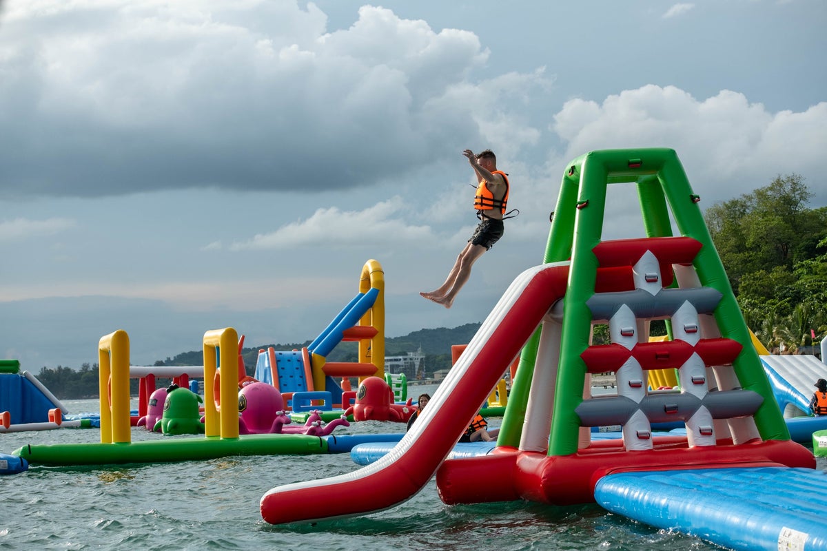 Day Pass to Inflatable Island Beach Club Resort in Zambales Province ...