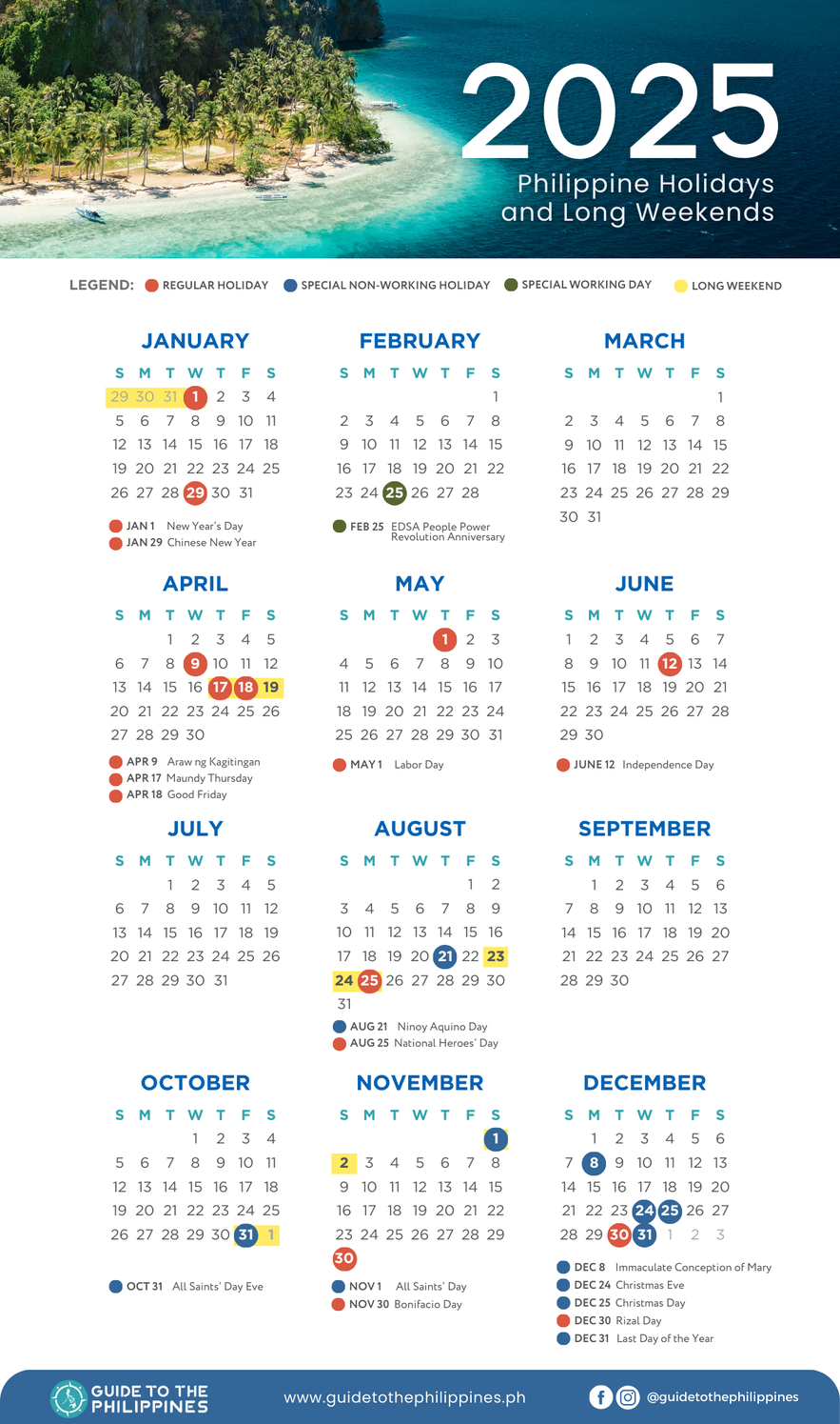 2025 Long Weekends Philippines List - Sadie Sherilyn 2025 Long Weekends Philippines List - Sadie Sherilyn